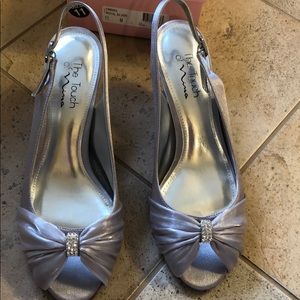 Touch of Nina | Shoes | Silver 3 Inch Heels | Poshmark